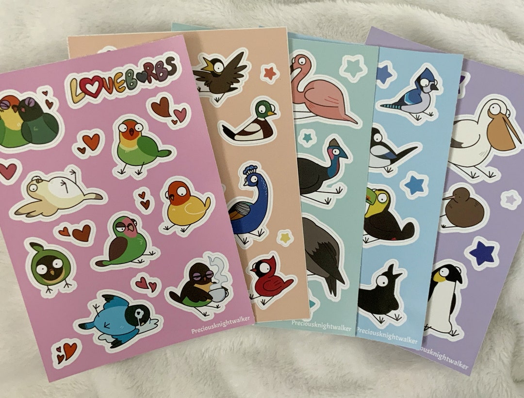 Borb Sticker Sheets - Etsy