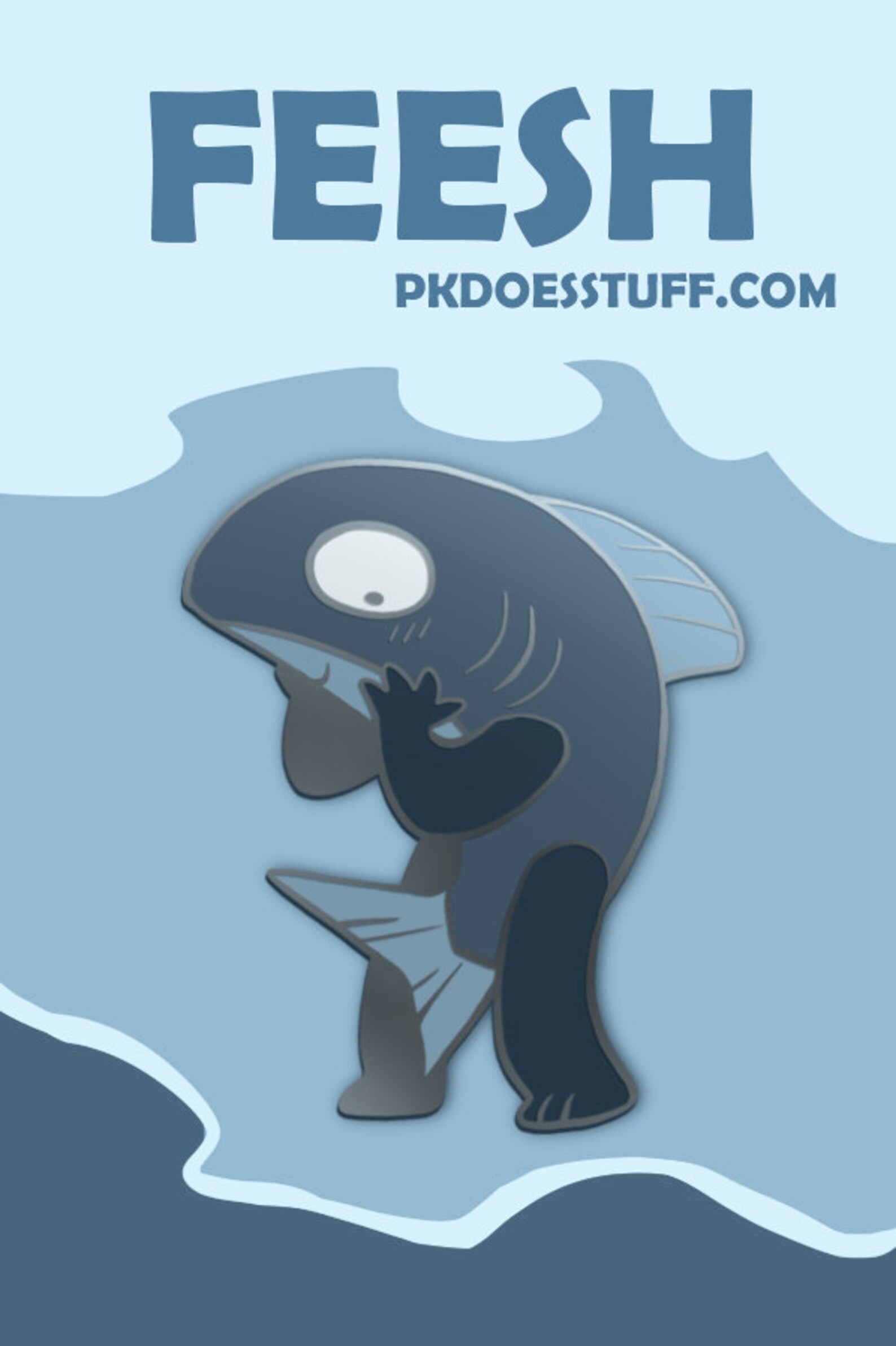 Feesh Enamel Pin - Etsy