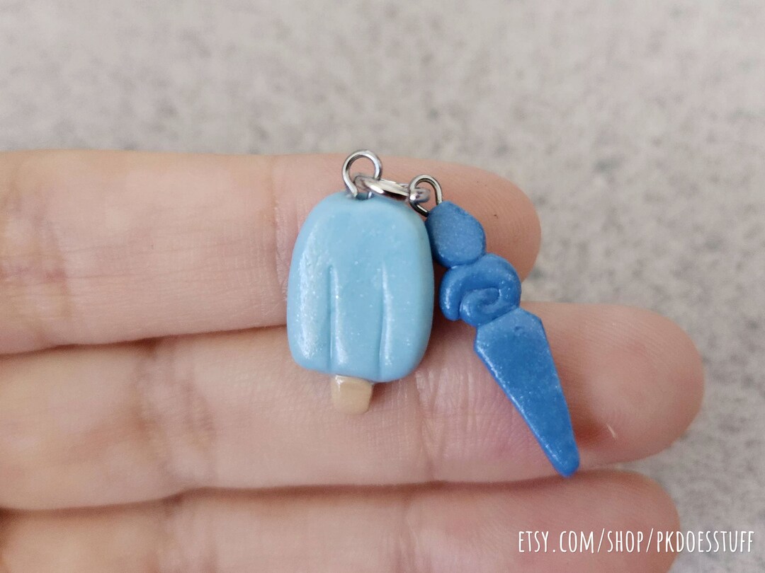 Popsicle and Rain Sword: Genshin Impact Polymer Clay Charm - Etsy