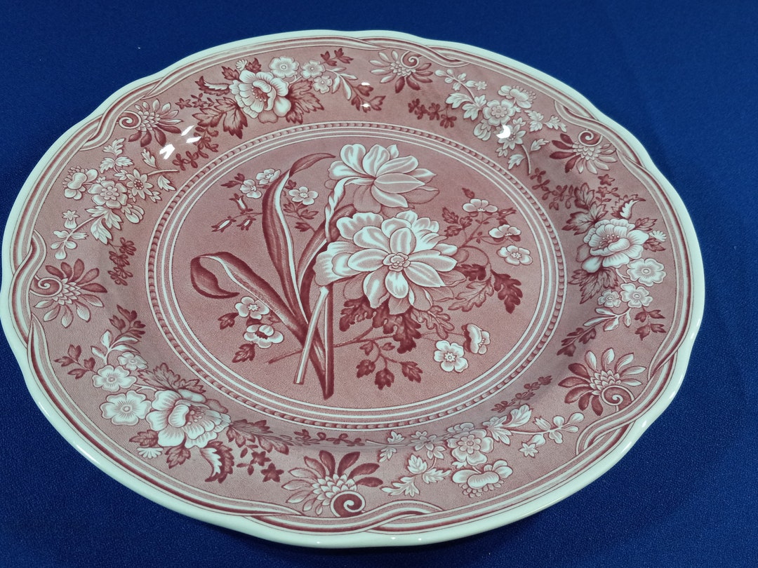 Dinner Plate Archive Collection Cranberry by SPODE BOTANICAL - Etsy