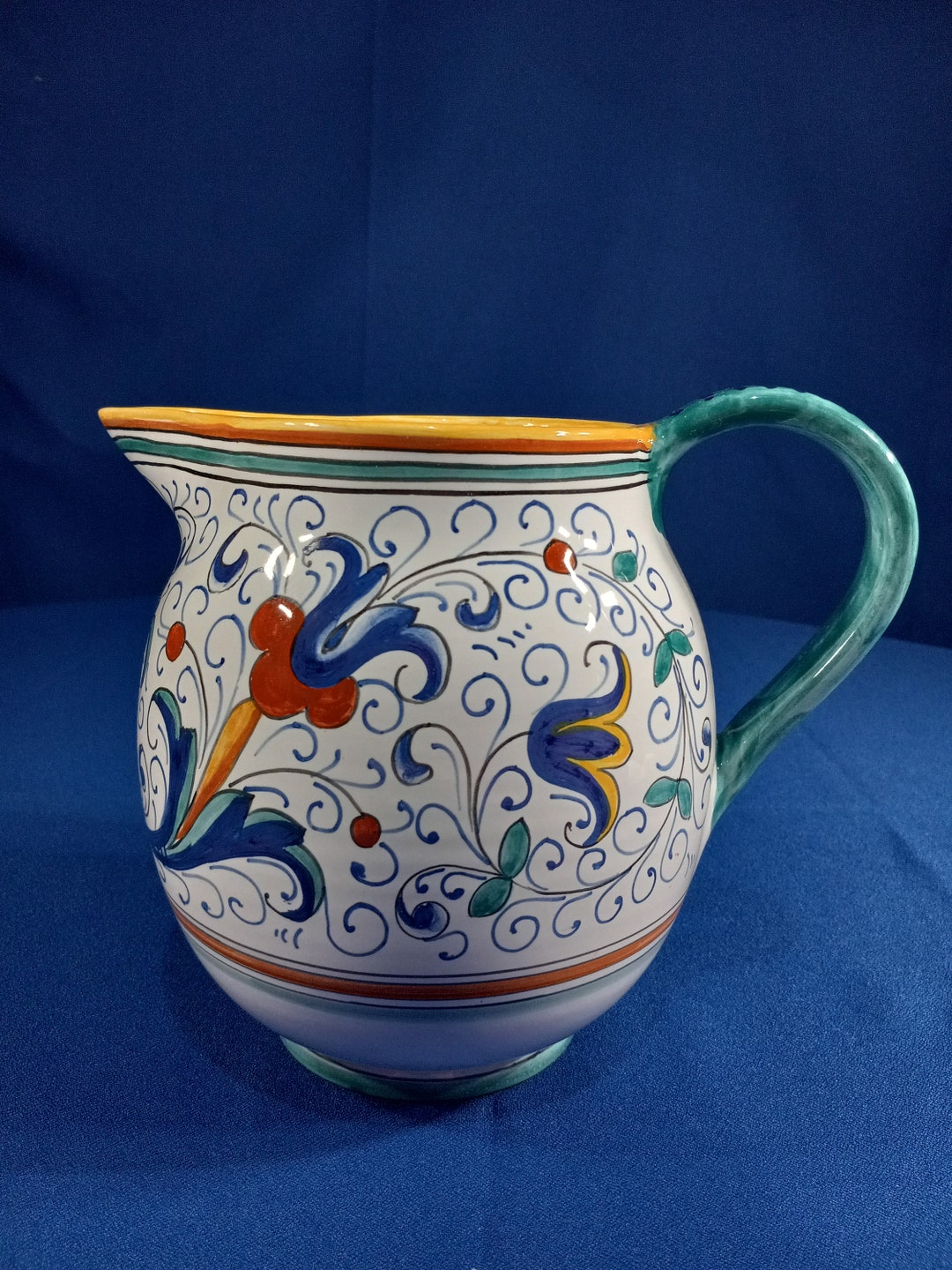 Pitcher Ricco Deruta by U. GRAZIA - Etsy