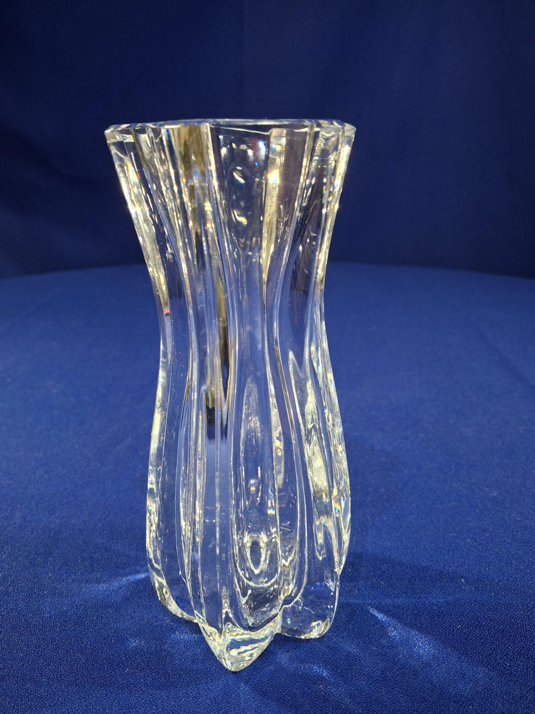 Beveled Star Shaped Vase by Orrefors - Etsy