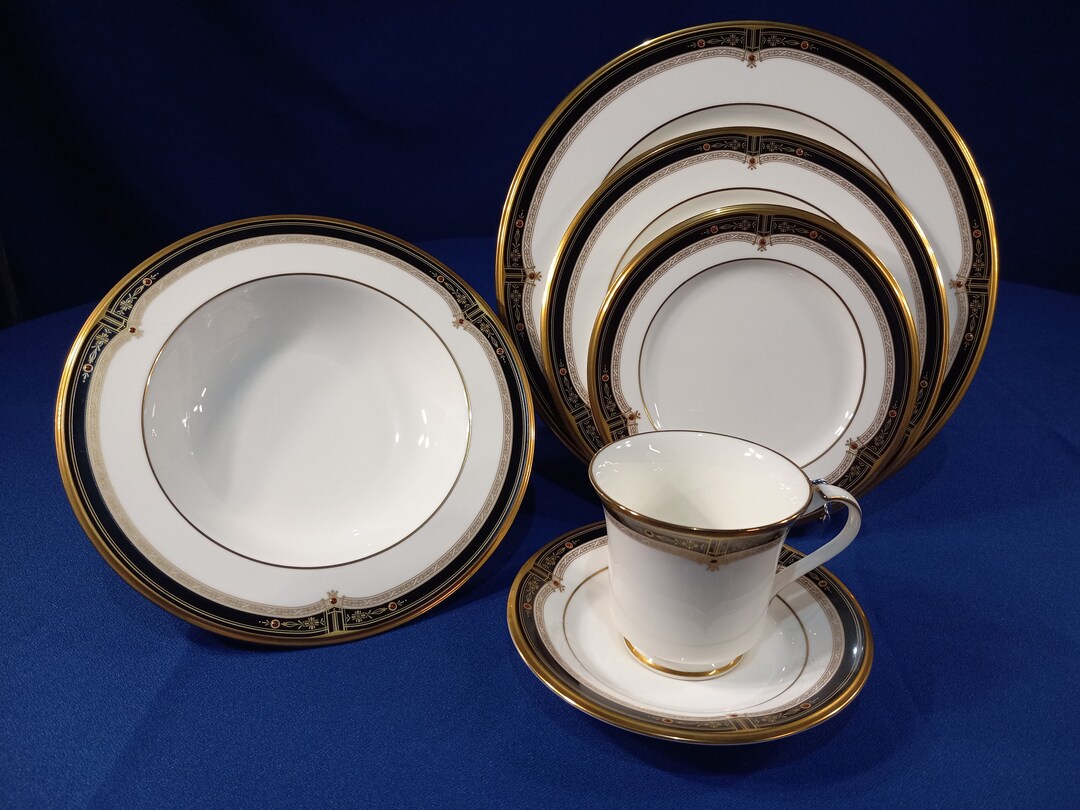 24 Pcs (4x6 Piece Place Setting) Gold and Sable by NORITAKE - Etsy