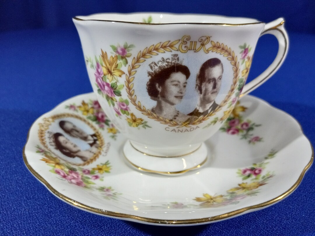 Royal Albert to Commemorate the Royal Visit to Canada 1959 Tea Cup and ...
