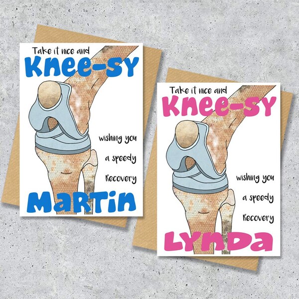 Knee Surgery Cards - Etsy UK
