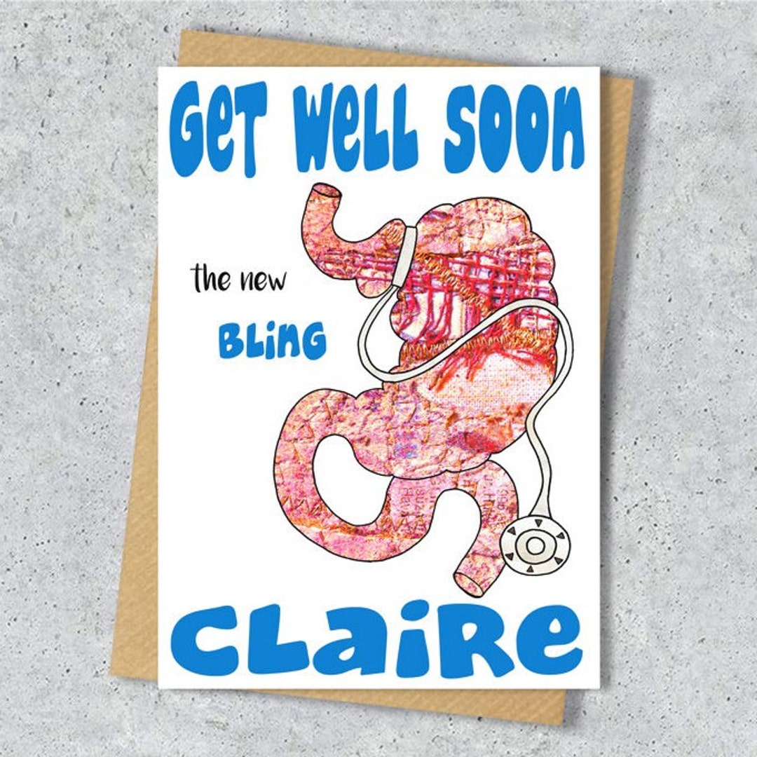 Gastric Band Surgery Greeting Card, Bariatric Surgery, Get Well Card ...