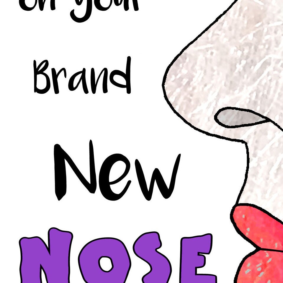 Nose Surgery Card Nose Job Rhinoplasty Card Personalised - Etsy UK