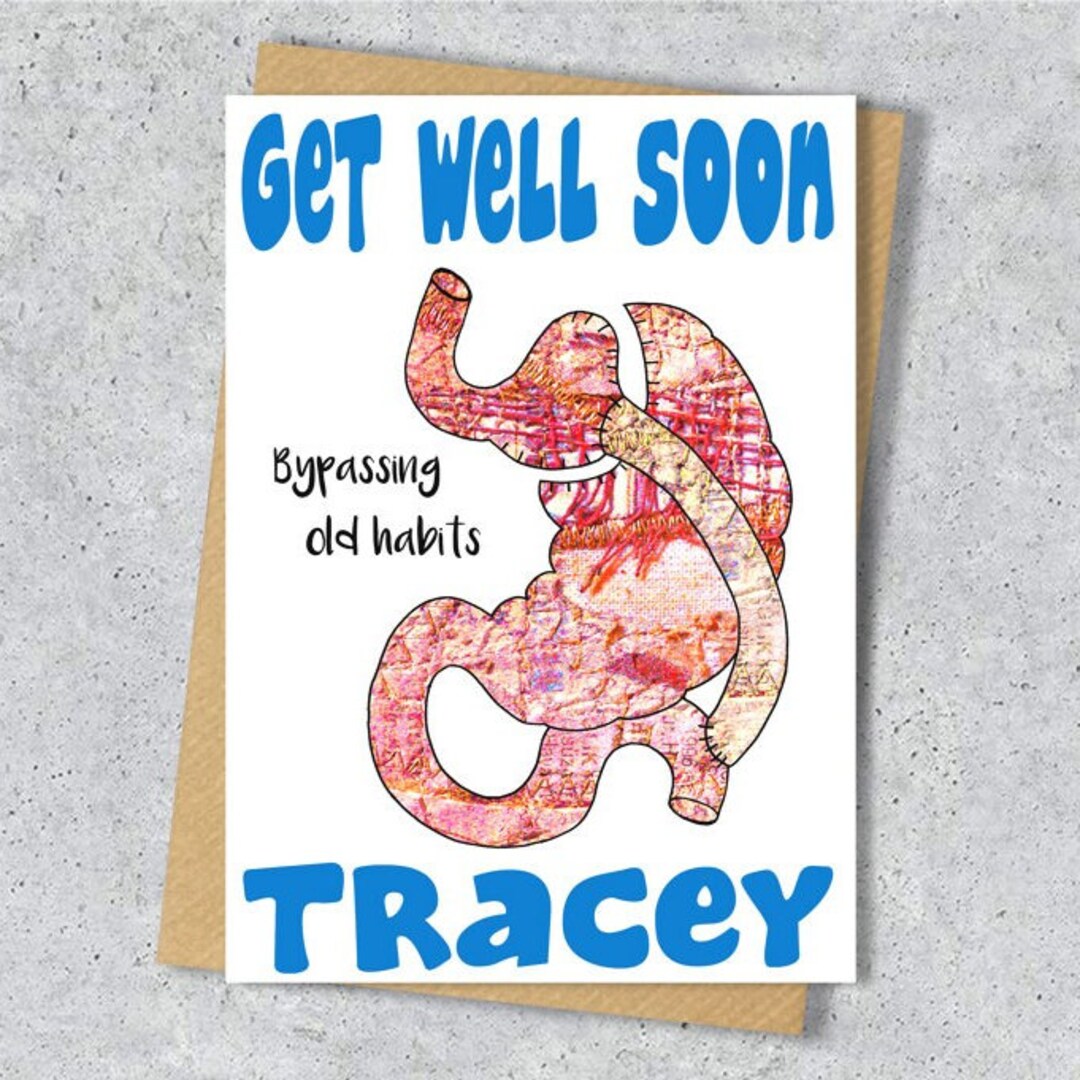 Gastric Bypass Surgery Greeting Card, Bariatric Surgery, Get Well Card ...