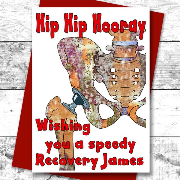 Hip Replacement Card - Etsy UK