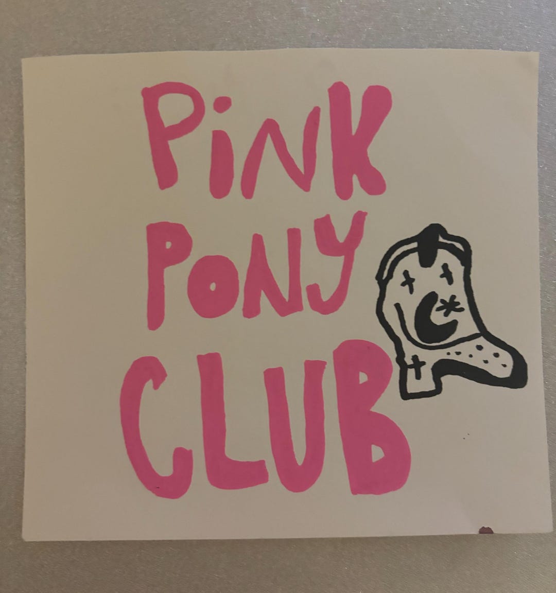 Pink Pony Club Original Drawing - Etsy