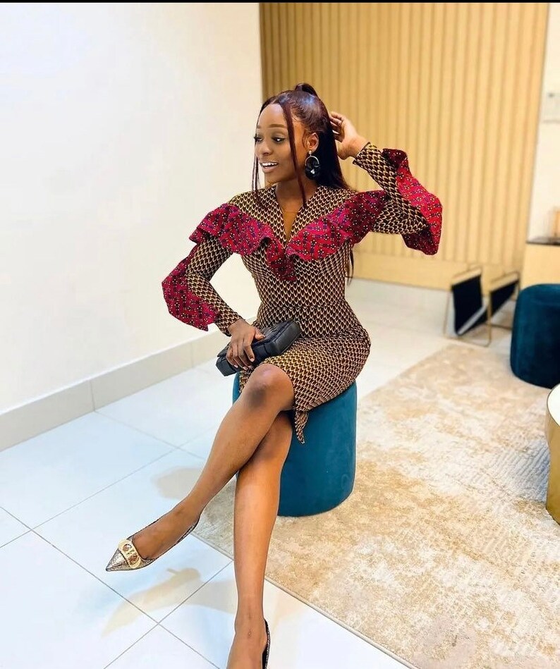 African Dresses Graduation Dresses African Work Dresses Fitted Dresses ...