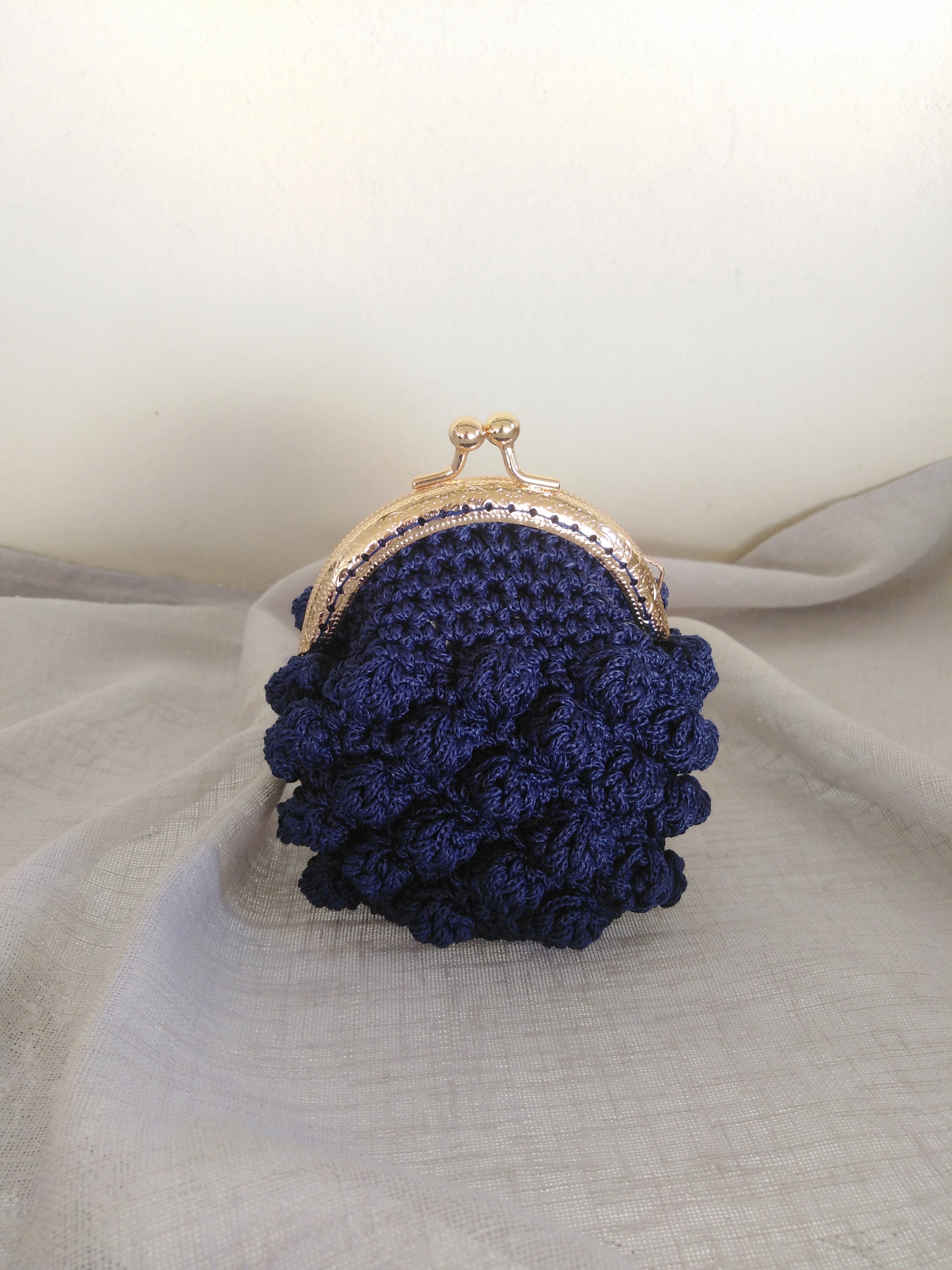 Handmade Coin Purse With Bubbles, Knitted Coin Purse, Crochet Coin ...