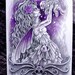 Tooth Fairy Skeleton Muerte Puppy - Original Ink and Watercolor ...