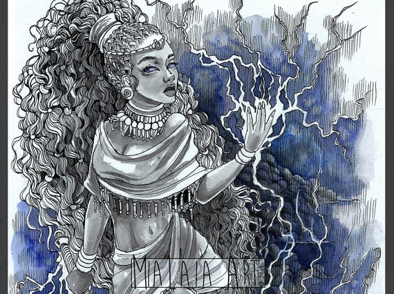 Pen & Ink Warrior Fine Art Detailed Pen and Ink Fantasy Illustration ...