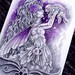 Tooth Fairy Skeleton Muerte Puppy - Original Ink and Watercolor ...