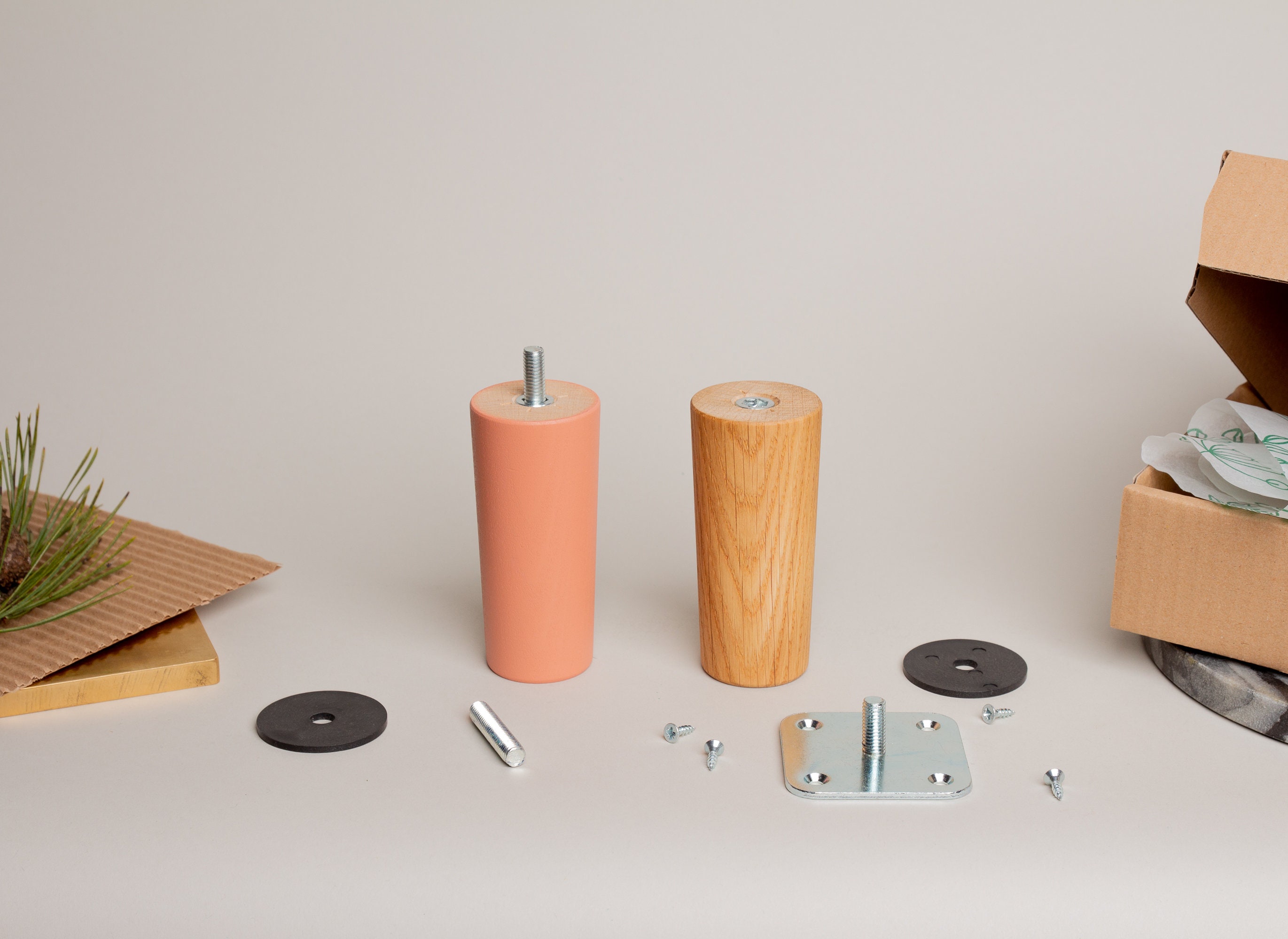 H100mm 394 Furniture Leg H10cm Truncated Cone-shaped - Etsy UK