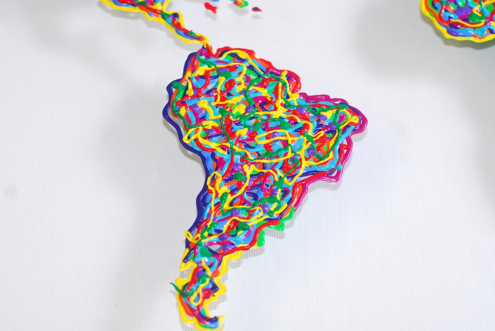 Acrylic Art Painting World Map Pop Art Modern Image Studio - Etsy