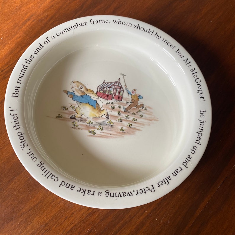 Vintage Wedgwood Peter Rabbit Bowl - Etsy