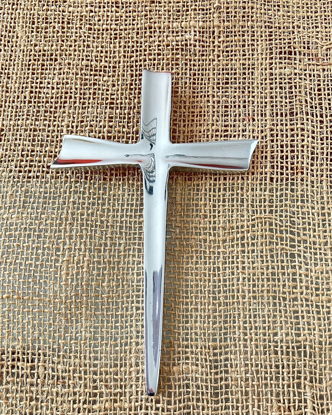 Wall Hanging Pewter Cross/stake - Etsy