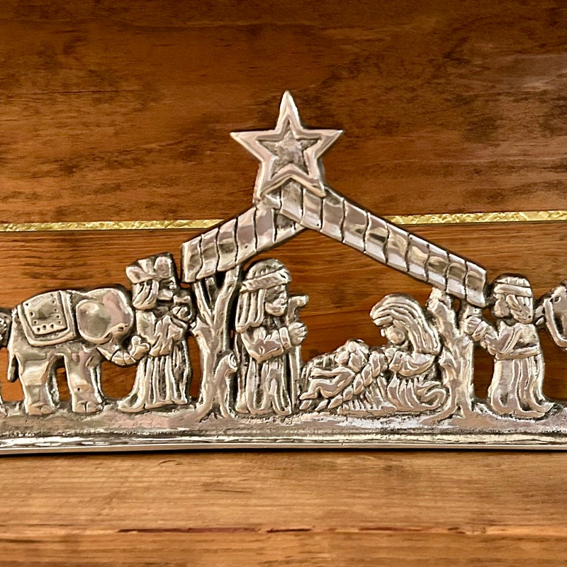 Pewter Nativity Set - Etsy