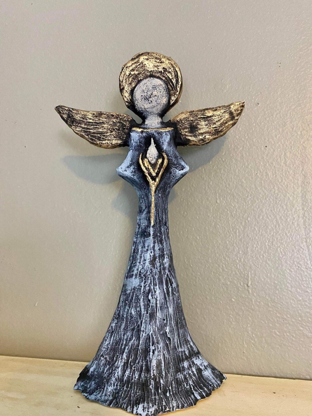 DOUBLE SIDED Rustic Tabletop Angels - Etsy