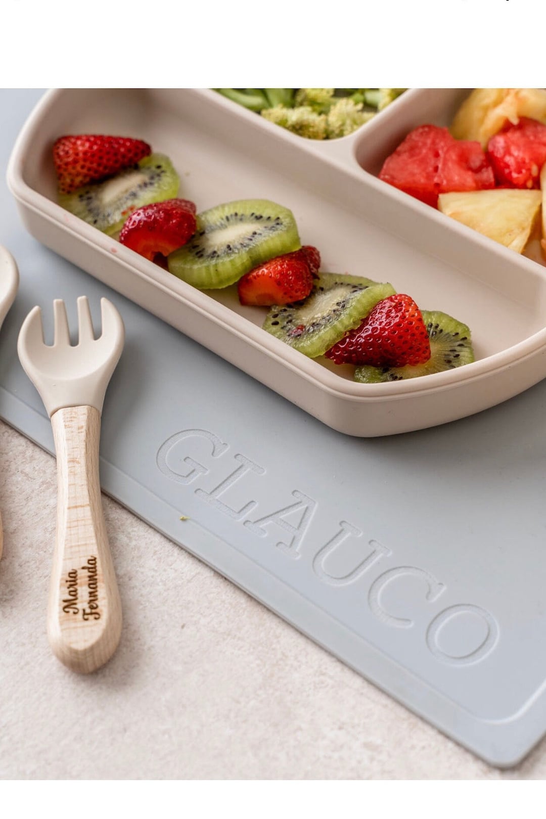 Personalized Silicone Placemat, Toddler Essentials, Dinner Mat, Daycare ...