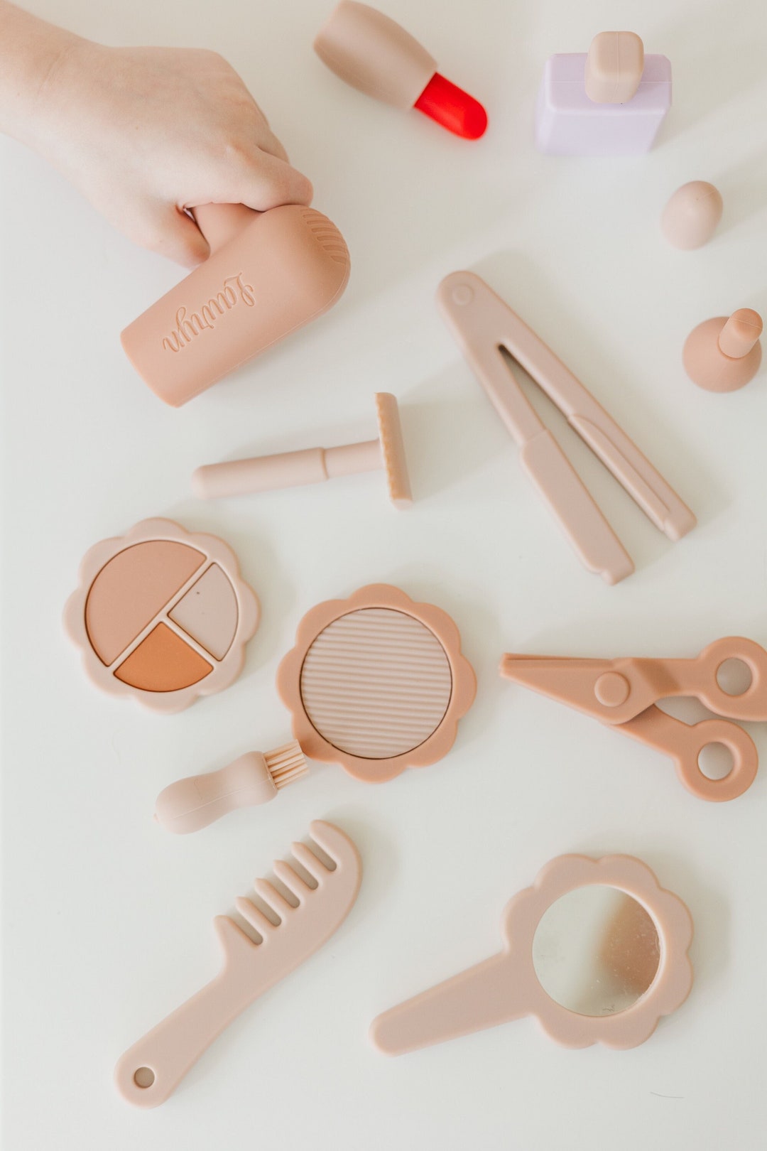 Personalized Silicone Makeup Set, Pretend to Play, Gift for Toddler ...