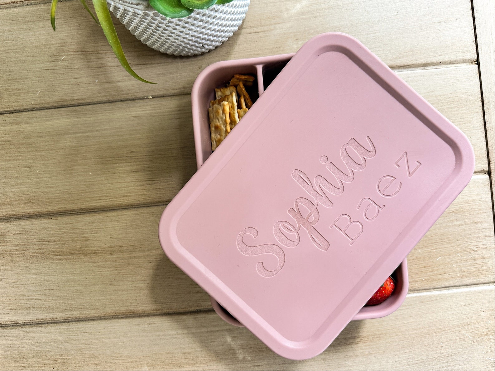 5 Compartments Personalized Silicone Lunch Box, Custom Lunch Box ...