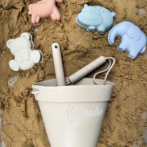 Personalized Silicone Summer Kids Beach Set, Custom Silicone Beach Toy ...