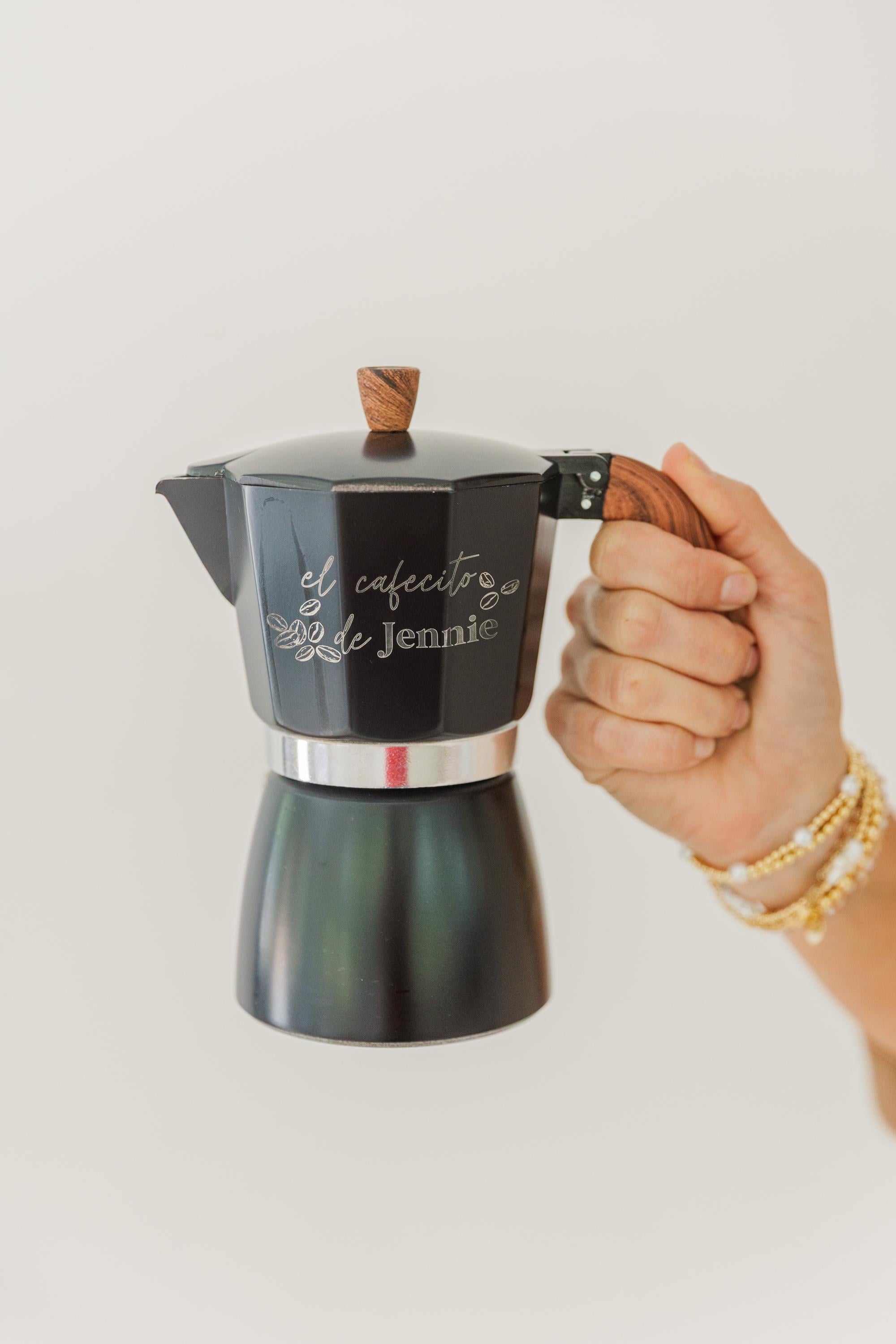 Personalized Stovetop Espresso Maker – Custom Moka Pot With Name ...