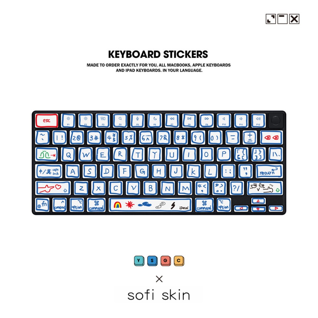 MacBook Keyboard Stickers MacBook Keyboard Skins MacBook Keyboard ...