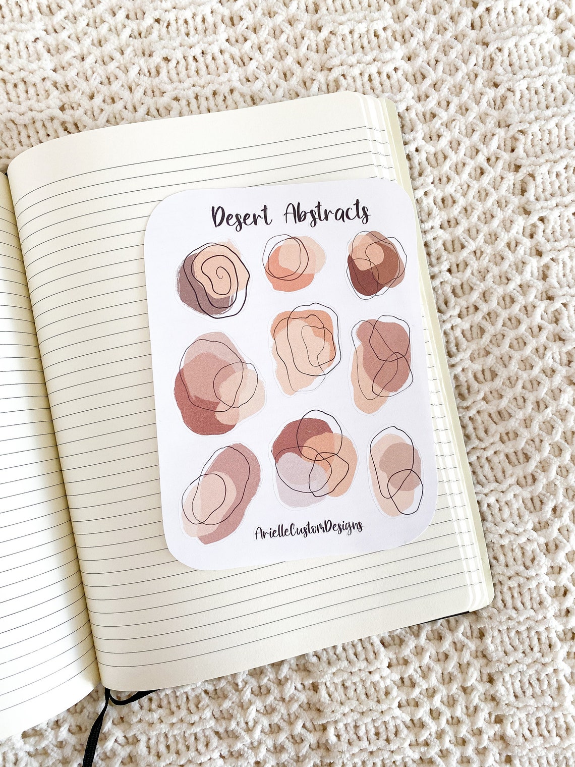 Desert Abstract sticker sheet Desert stickers abstract | Etsy