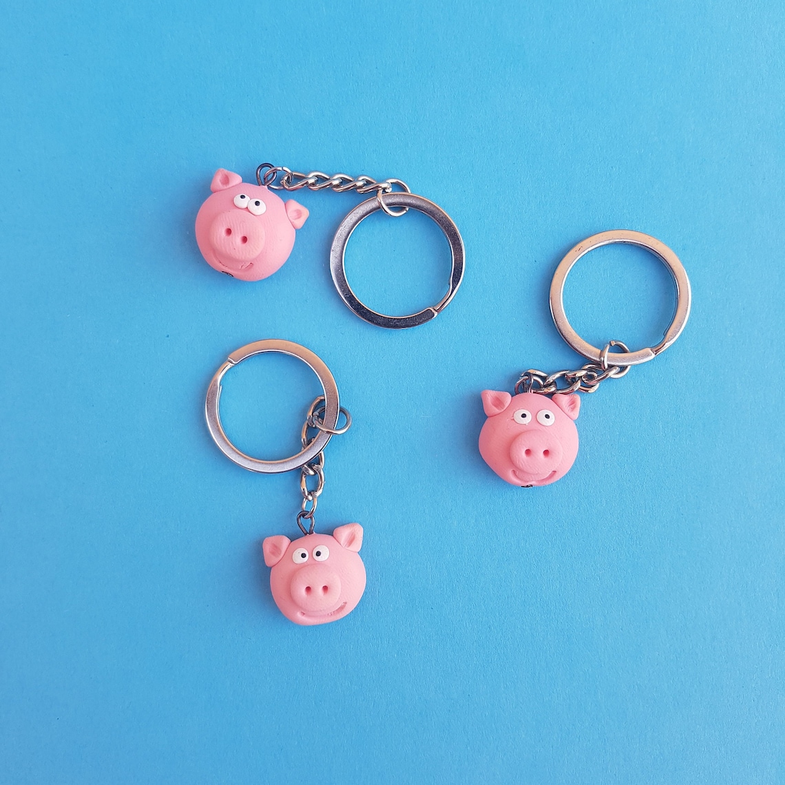 Pink Pig Keychain Kawaii Pig Funny Gifts Best Friend - Etsy