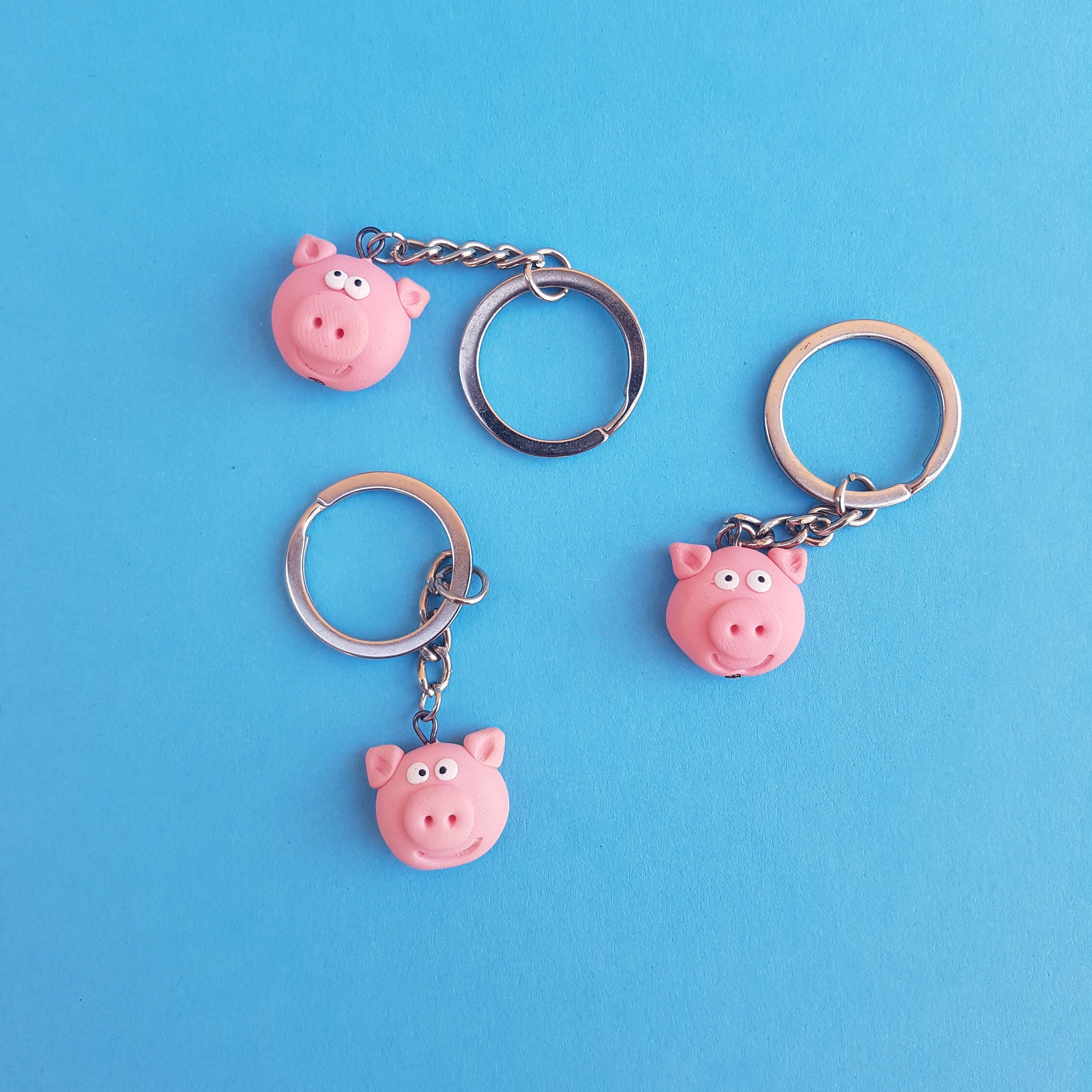 Pink Pig Keychain Kawaii Pig Funny Gifts Best Friend - Etsy