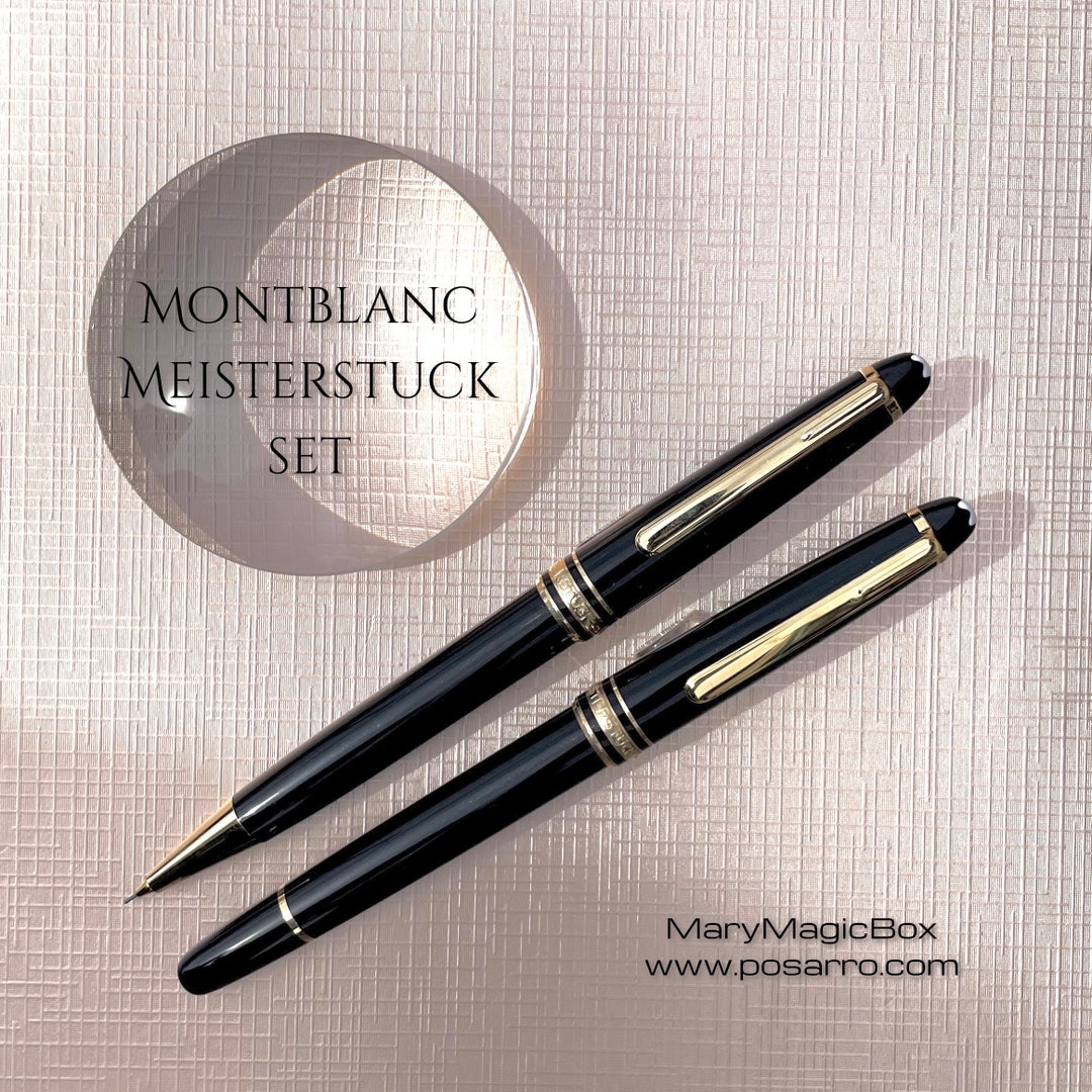 Montblanc SET Meisterstuck Classique 144 Fountain Pen and 165 Pencil ...