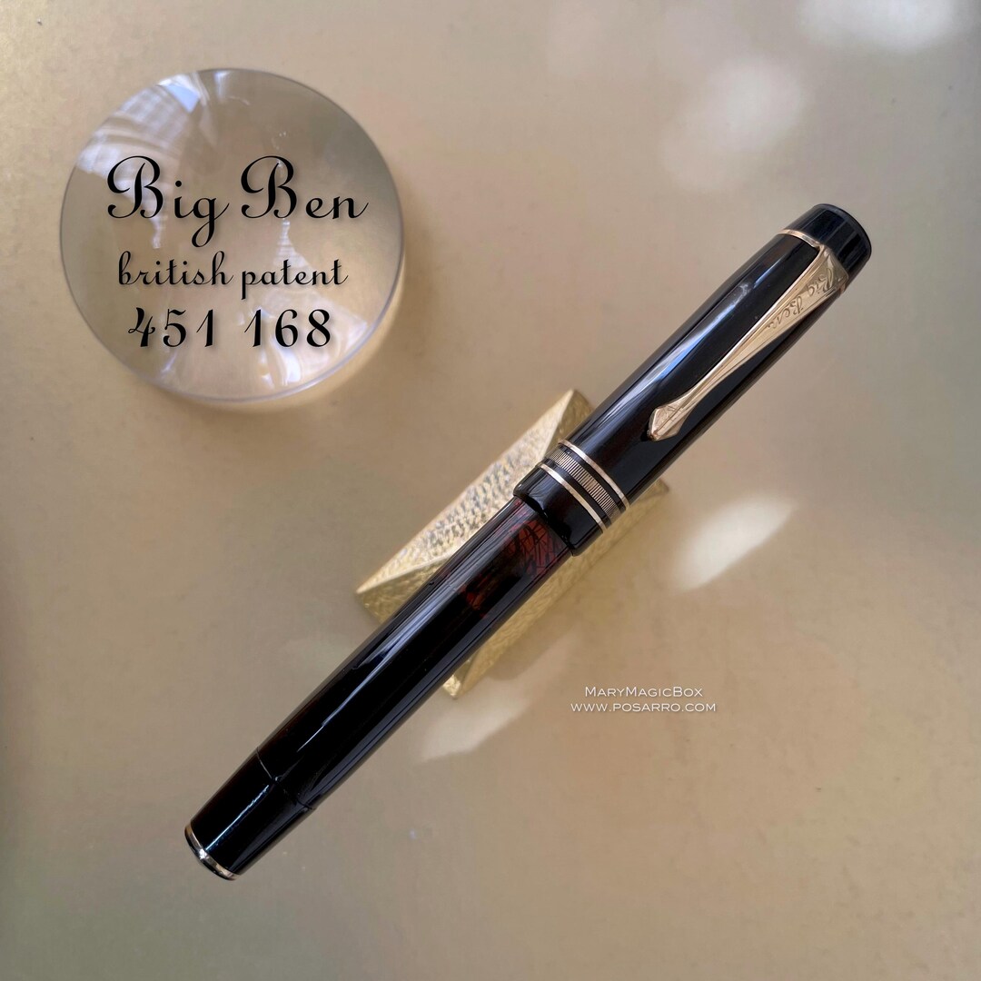 BIG BEN Vintage Danish Fountain Pen Gold Nib M Excellent Condition - Etsy