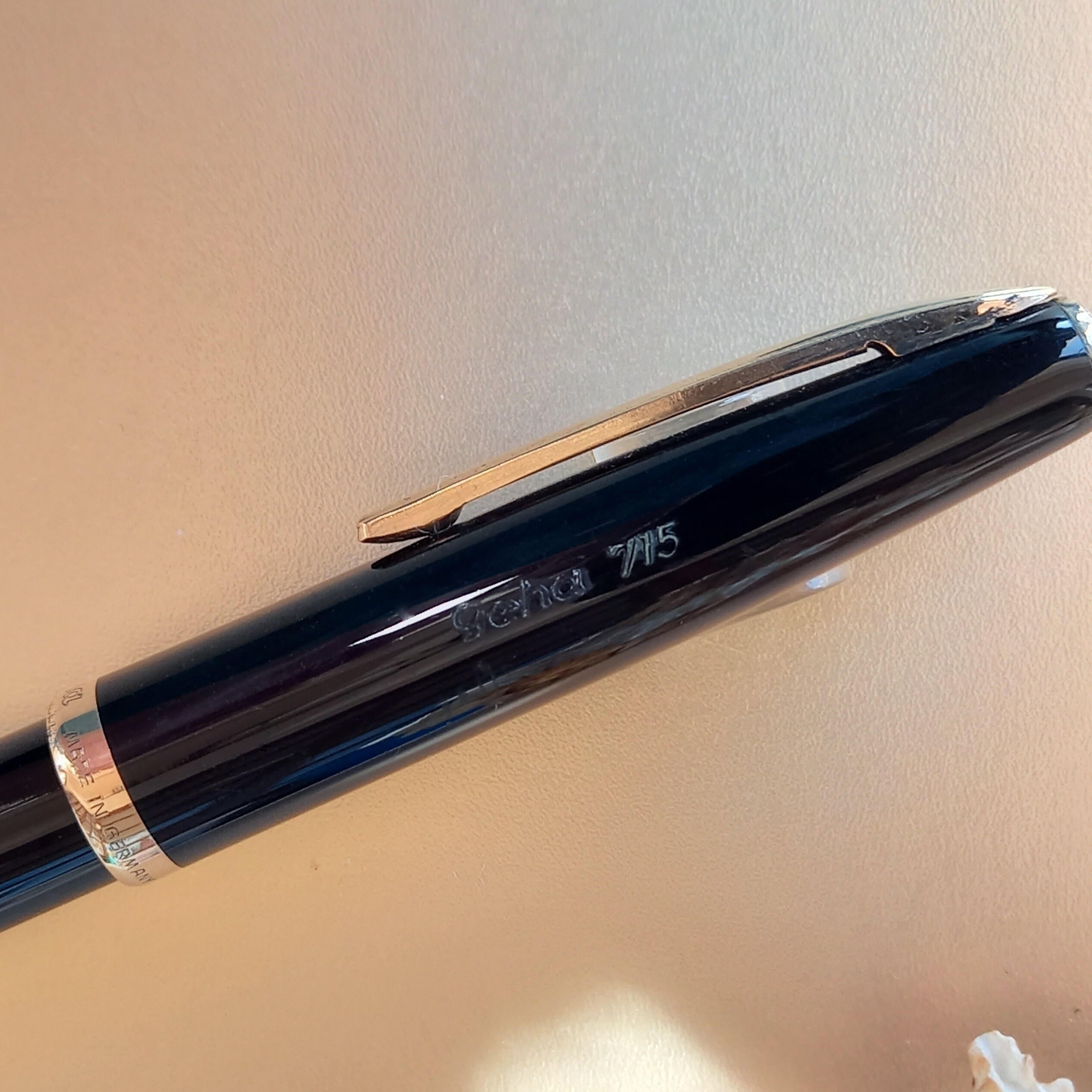 Vintage Fountain Pen GEHA 715 original 14k Gold Nib Size M | Etsy