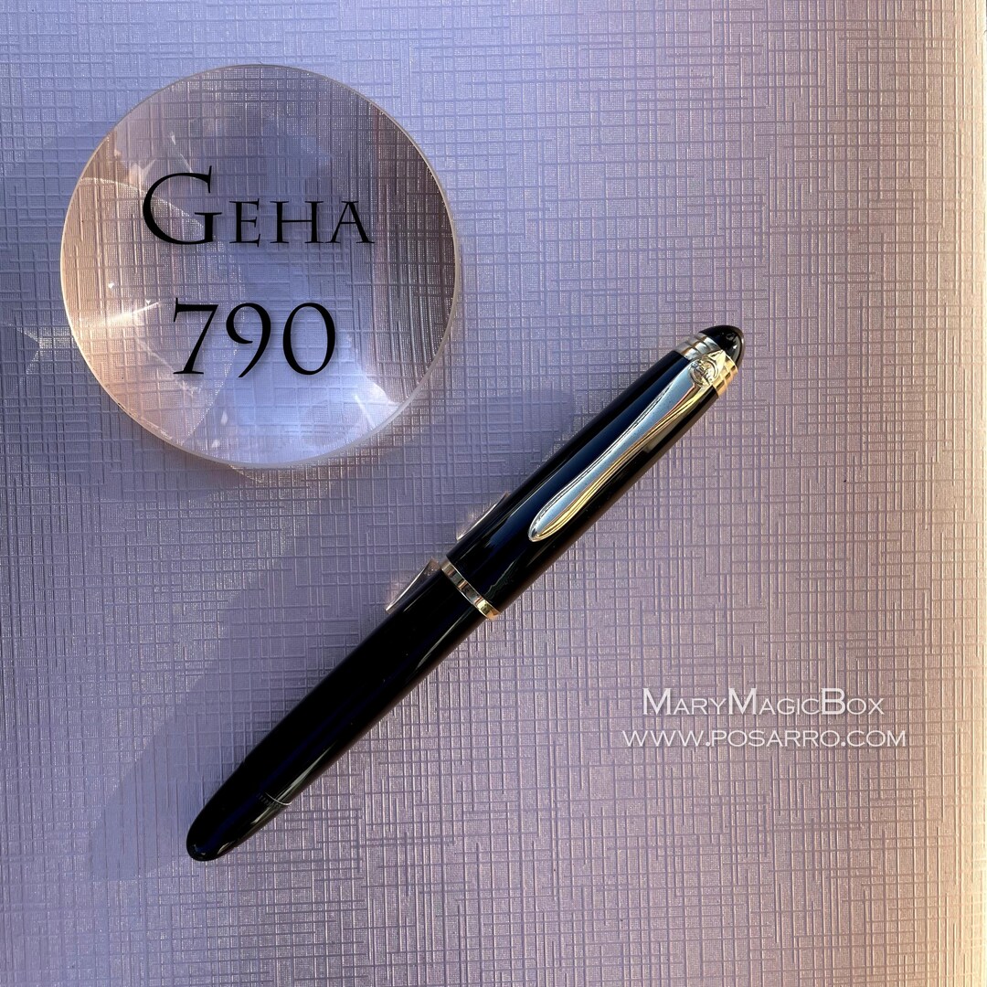 Vintage Fountain Pen GEHA 790 - Original 14c Gold Nib Size M Flex ...