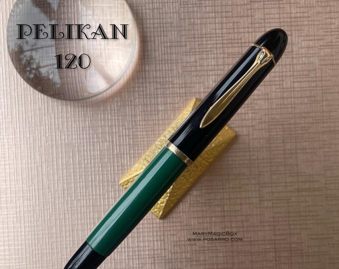 Pelikan 120-vintage Fountain Pen Calligraphy Gold Plated Nib 2 Mm Italic - Etsy
