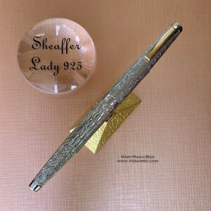 SHEAFFER Lady 925 Seaspray Vintage Fountain Pen Gold Nib F Excellent ...
