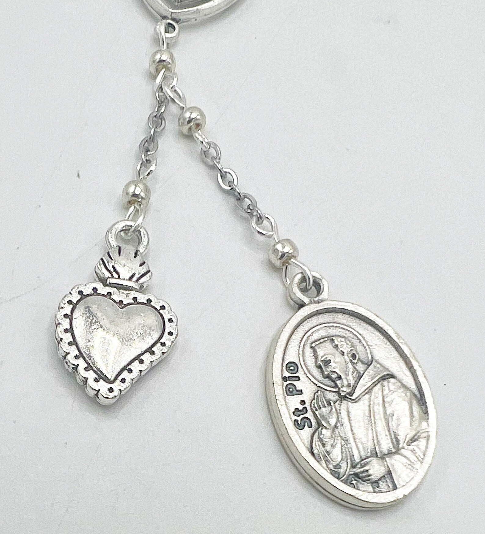 Saint Padre Pio Sacred Heart Chaplet Christ Eucharist Devotion - Etsy