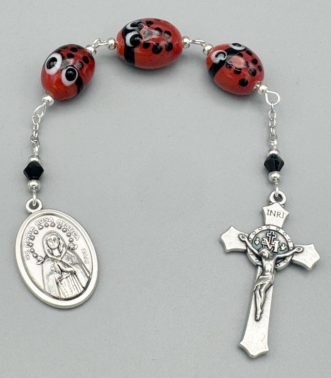 Hail Mary Lady Bug Chaplet – Catholic Marian Devotion – Virgin Mary ...