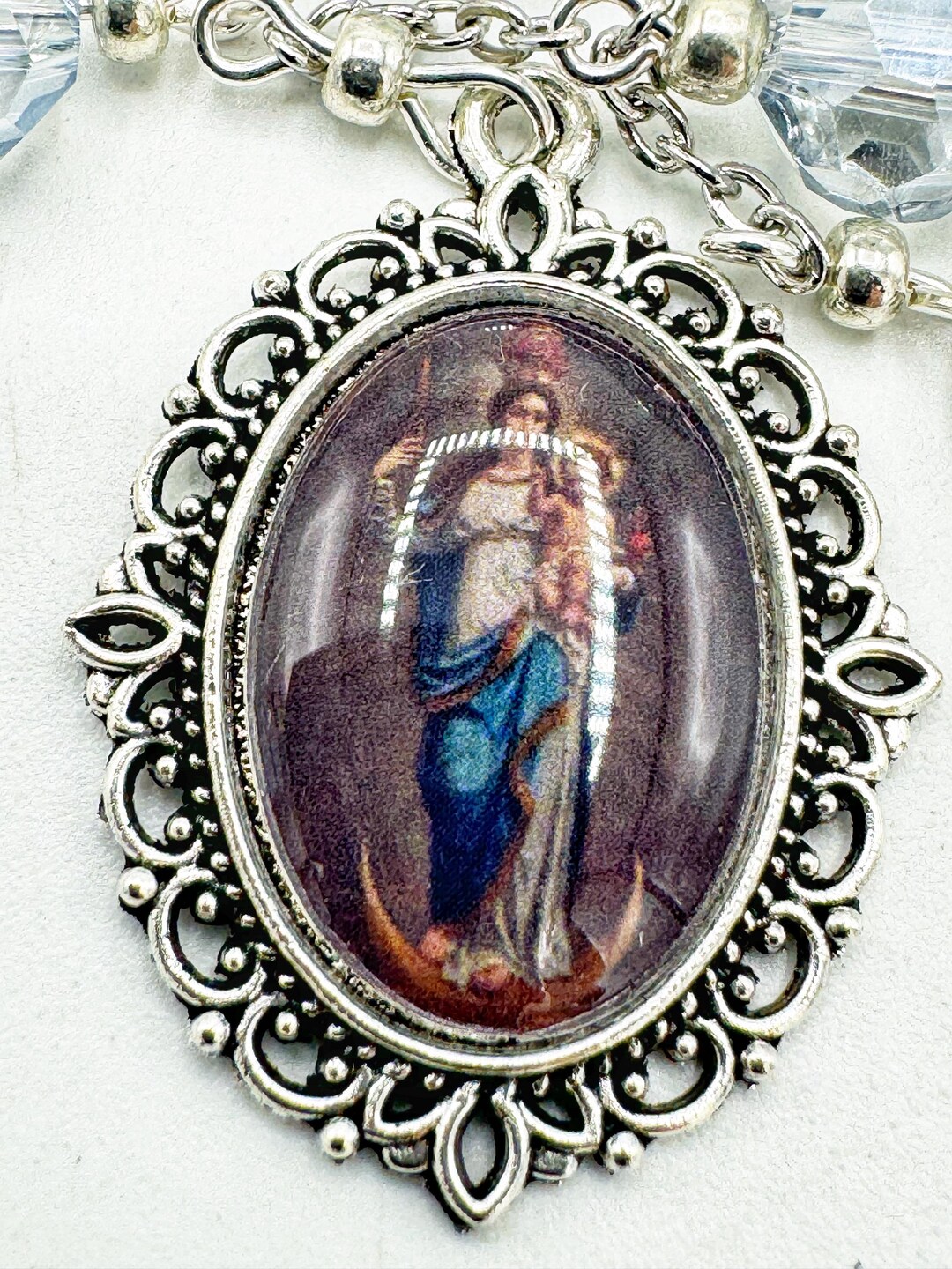 Our Lady of Bavaria Palm Rosary Chaplet Virgin Mary Our Lady of ...