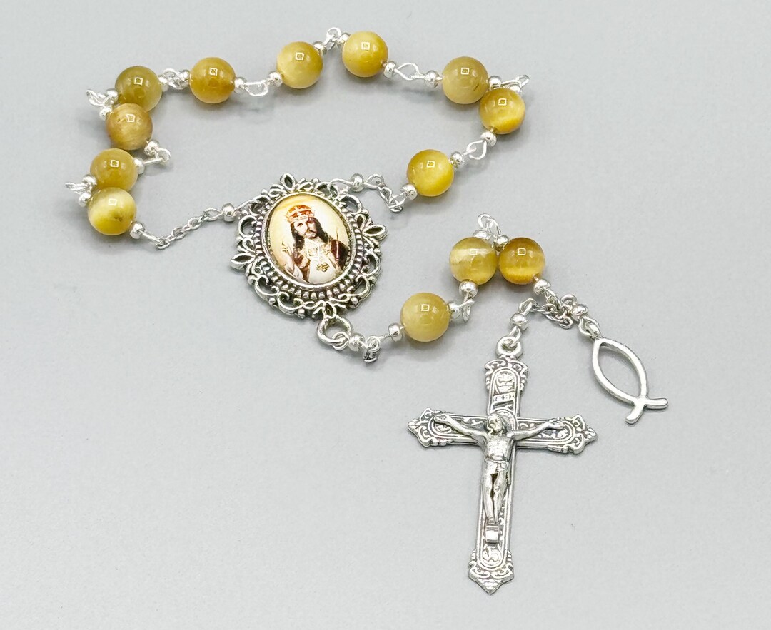 Jesus Christ the King Chaplet of Unity Palm Rosary Chaplet Catholic ...
