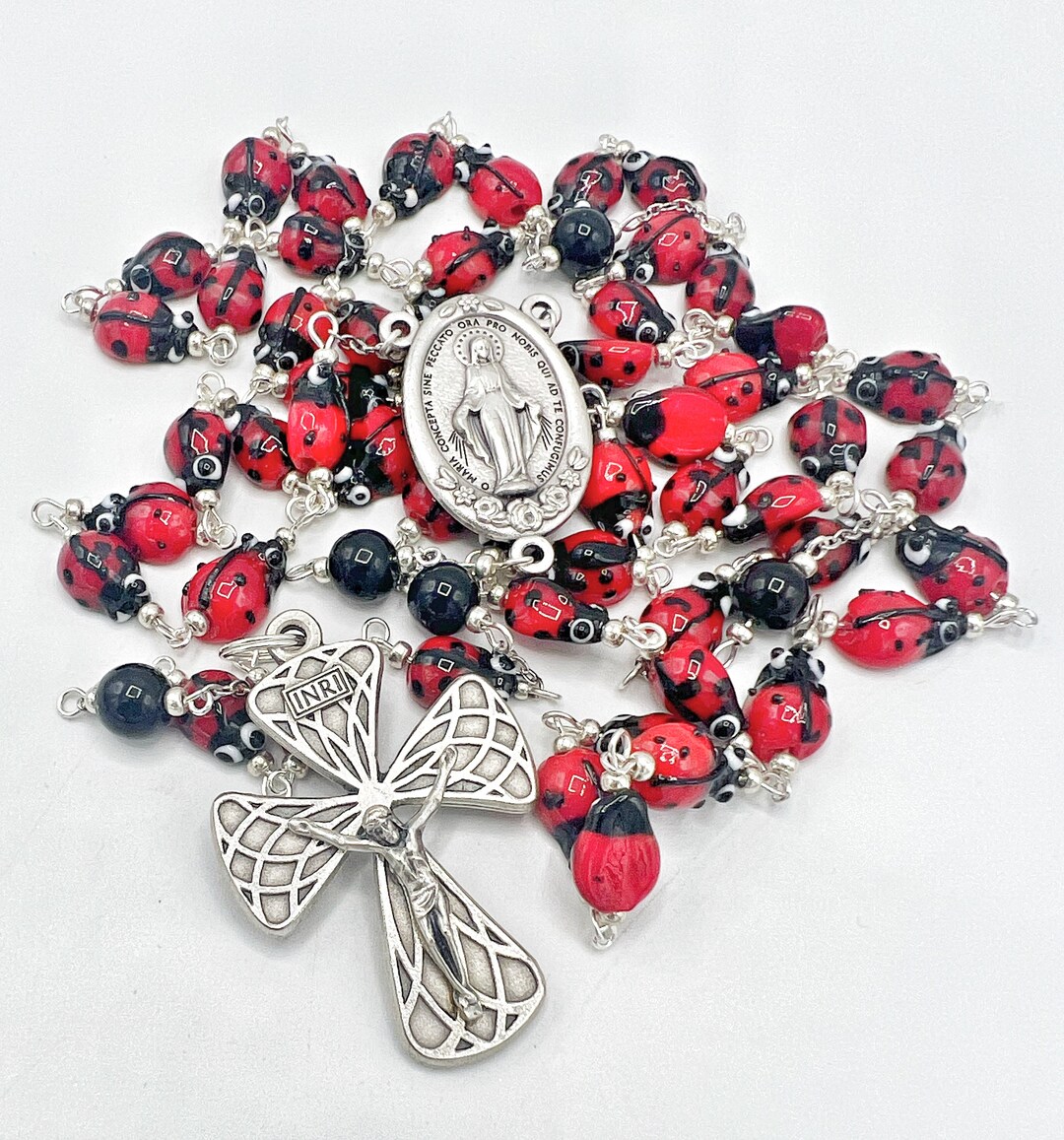 Lady Bug Rosary Ladybug Lady Beetle Mary Beetle Marian Devotion ...