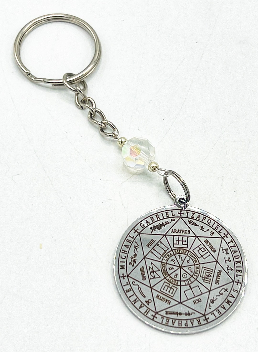 Seven Seals Keychain Archangel Michael Gabriel Raphael Choir Catholic ...