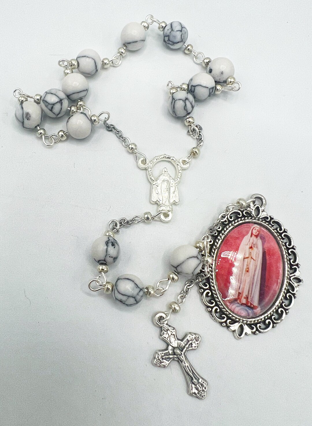Our Lady of Fatima Palm Rosary 3 Seers Francisco and Jacinta Marto ...