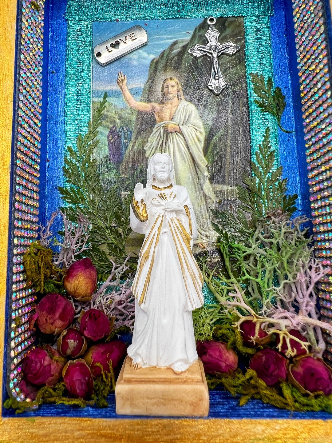 Prayer of Command Jesus Niche Altar Shrine Catholic Devotion Sacred ...