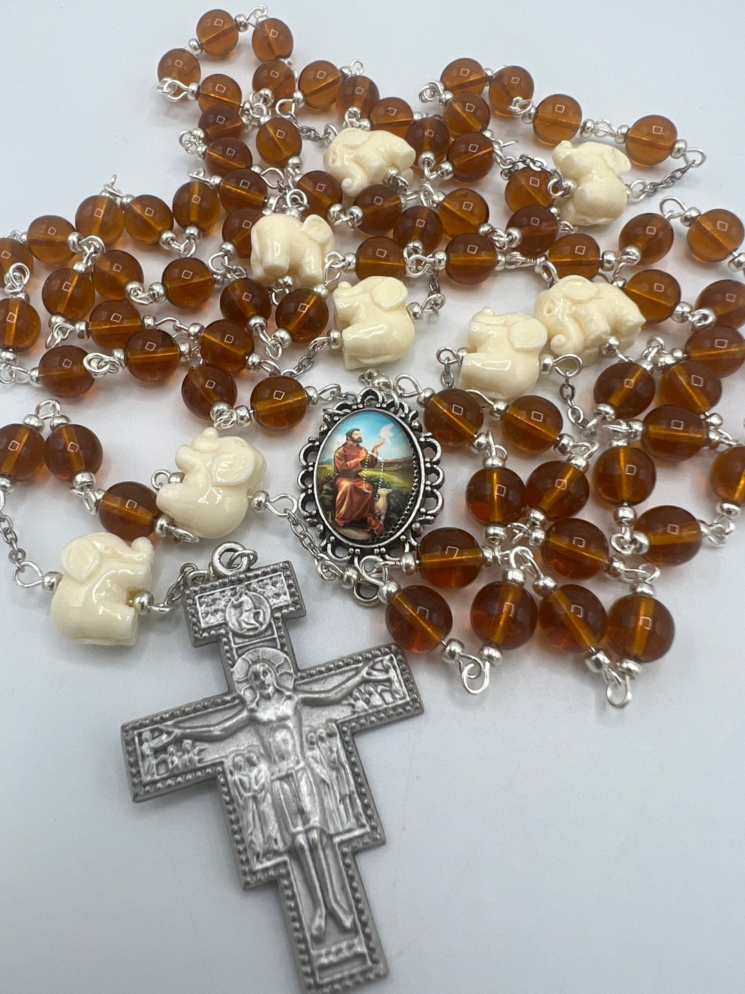 St Francis of Assisi Franciscan Crown Rosary Seraphic Rosary the Seven ...