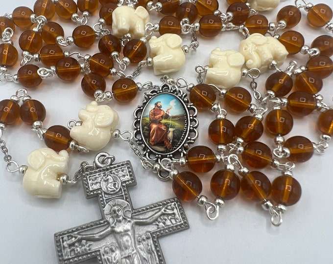 St Francis of Assisi Franciscan Crown Rosary Seraphic Rosary the Seven ...